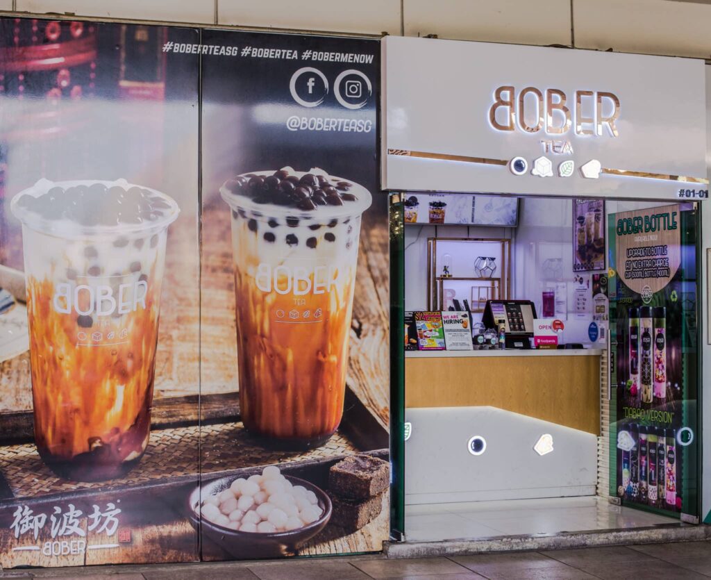Bober Tea Menu & Prices List Singapore 2025