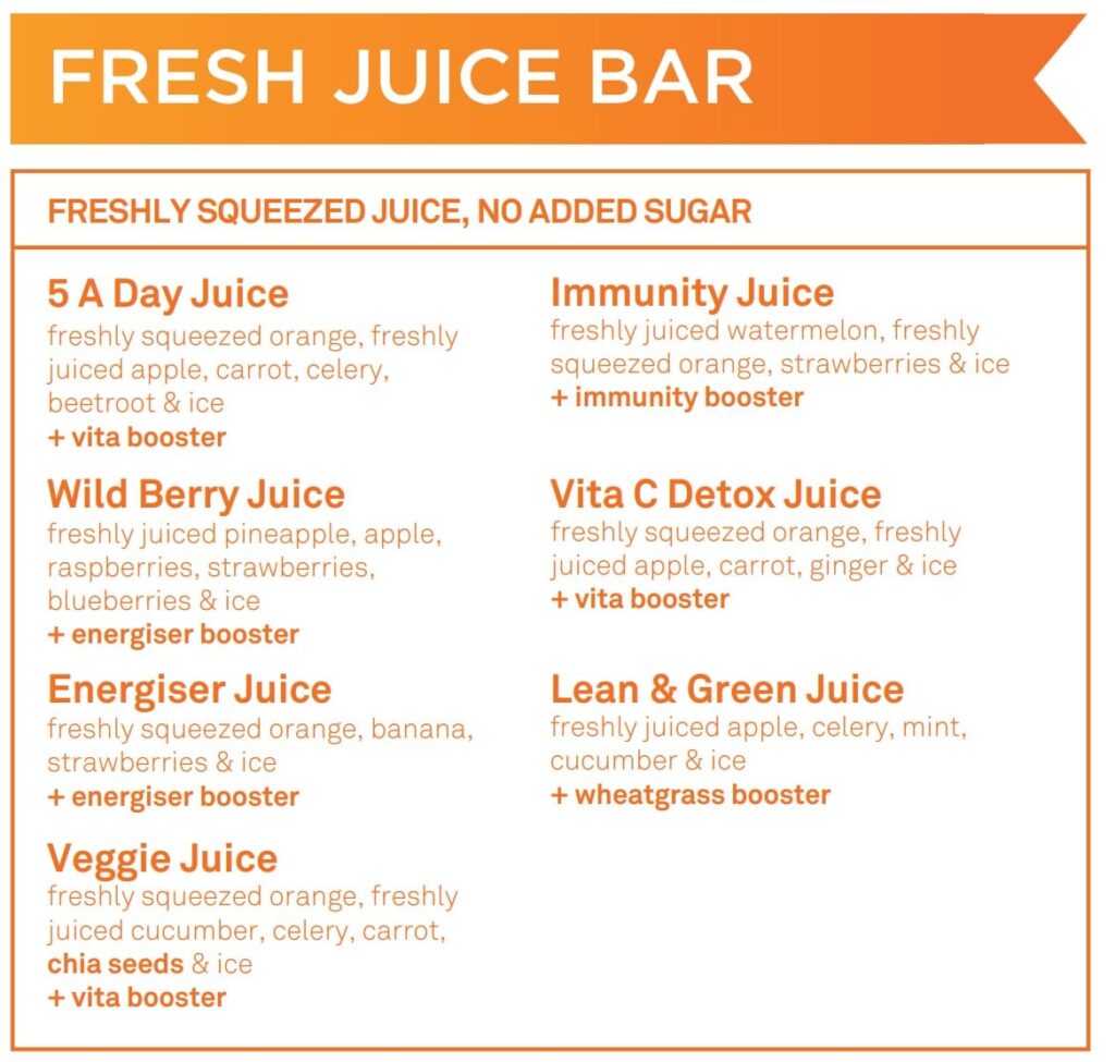 Boost Juice Bar Menu & Prices List Singapore 2026