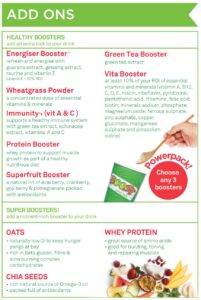 Boost Juice Bar Menu & Prices List Singapore 2026