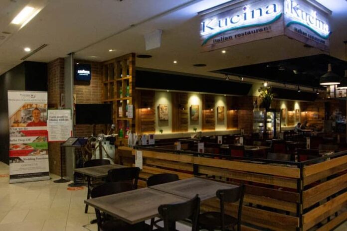 Kucina Italian Restaurant Menu & Prices List Singapore 2026