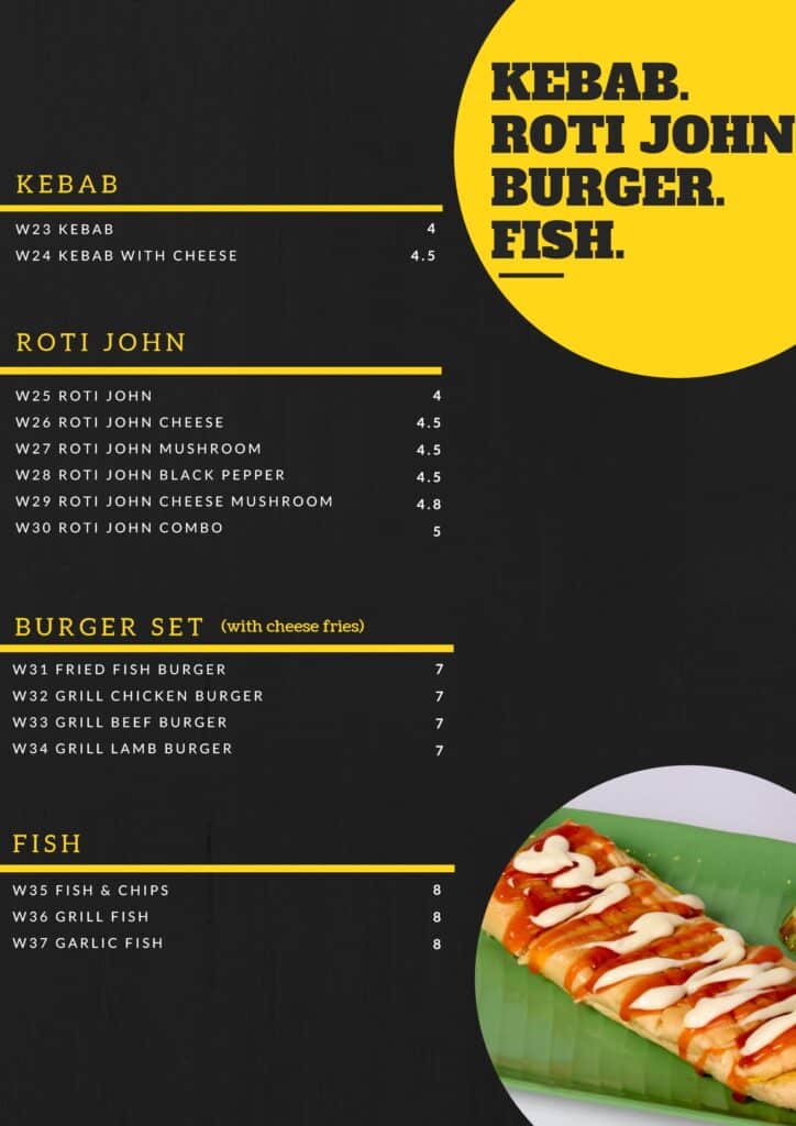 Al Amaan Menu & Prices List Singapore 2026