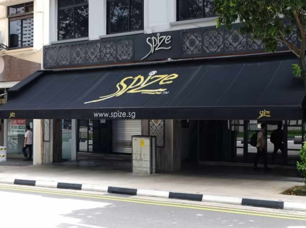 Spize Menu & Prices List Singapore 2025