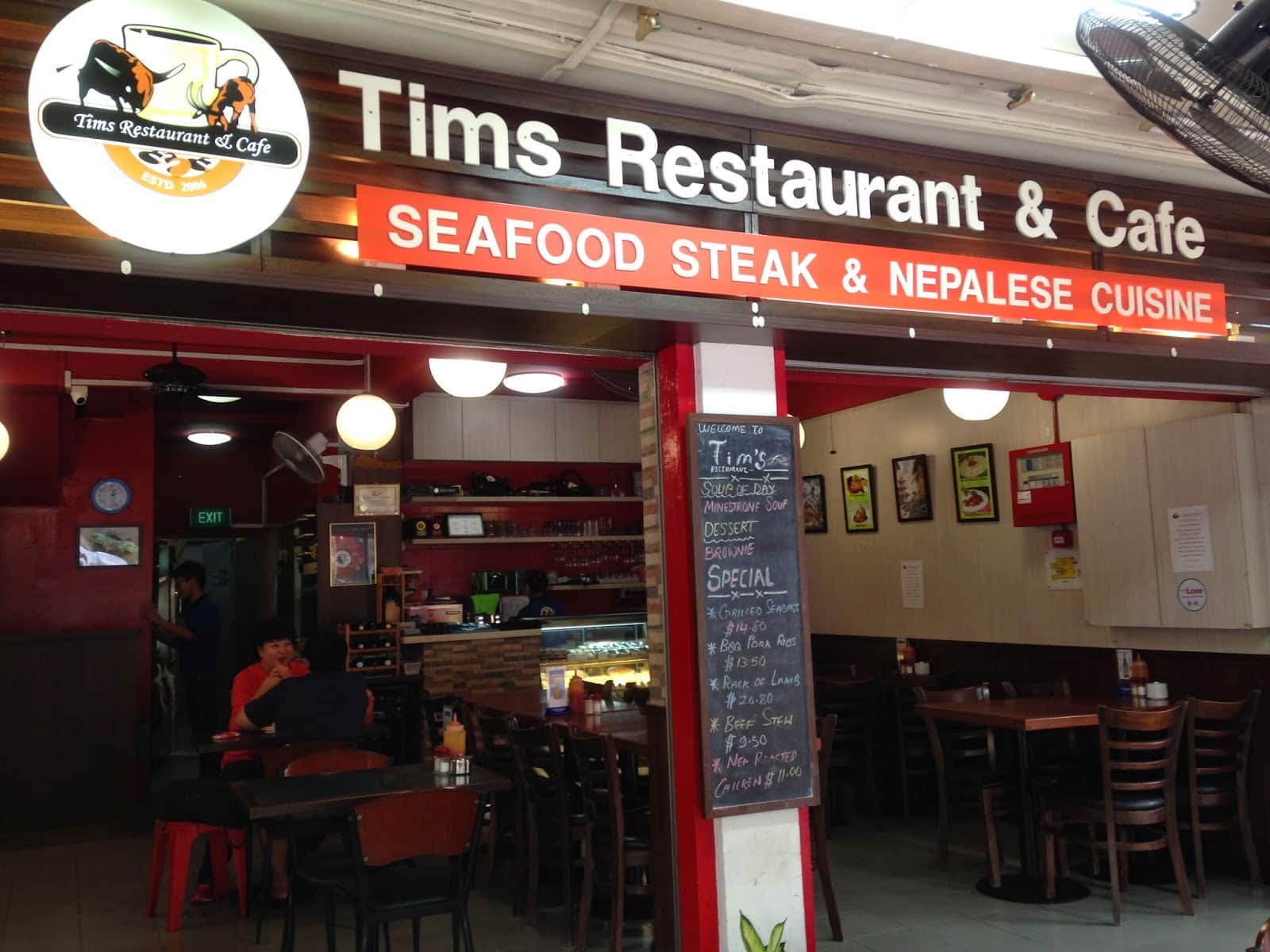 Tims Restaurant & Cafe Menu & Prices List Singapore 2025